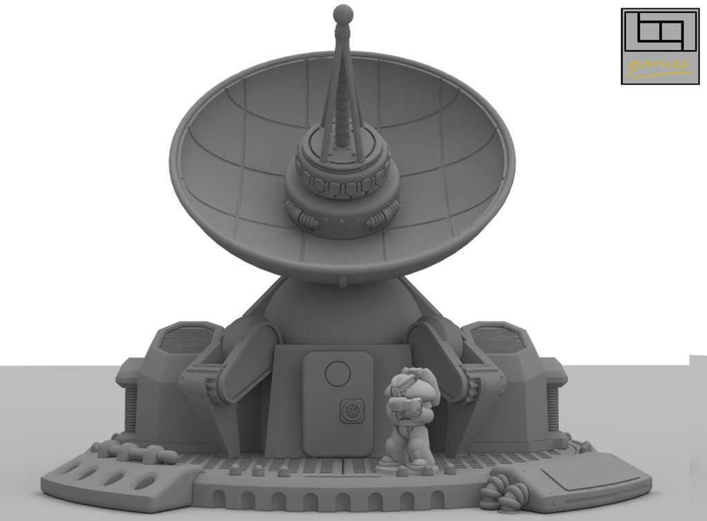 3D Printable Radio Communications Tower Station Scifi - Etsy