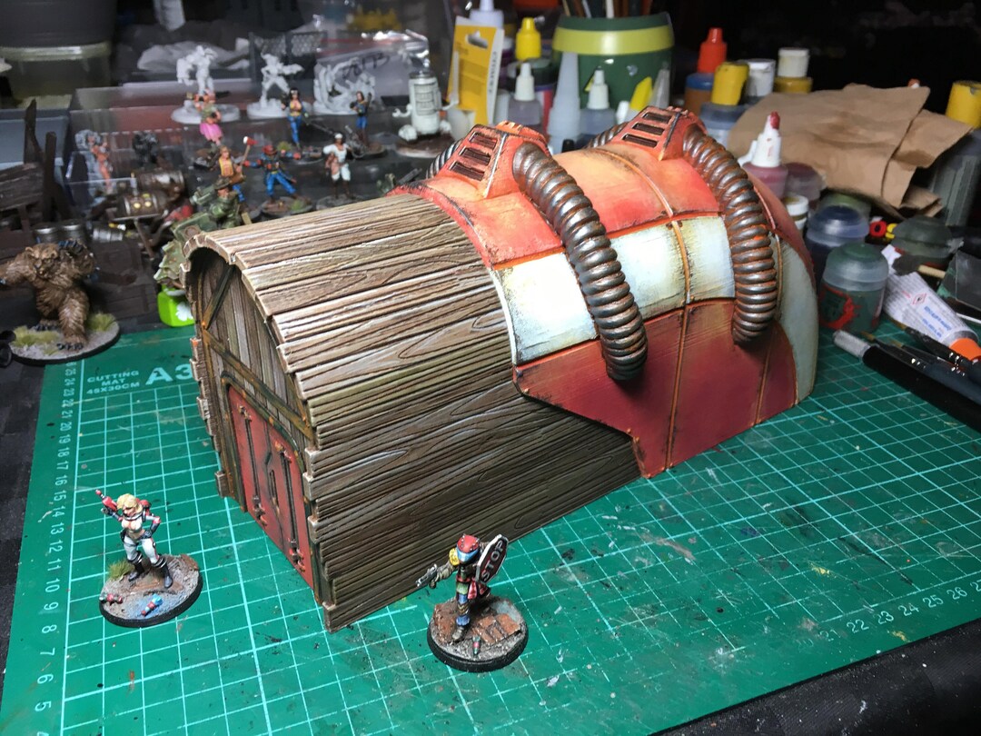 3D Printable Post Apocalyptic Barn Scifi - Etsy