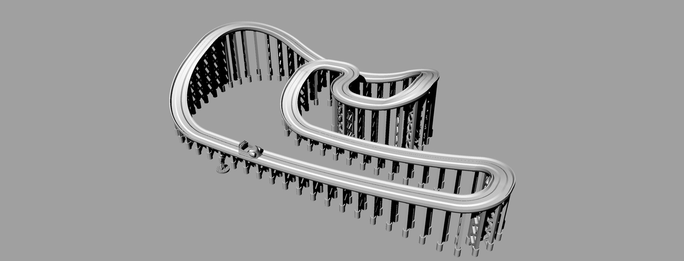Rollercoaster Track 3d Printable Scatter Terrain - Etsy