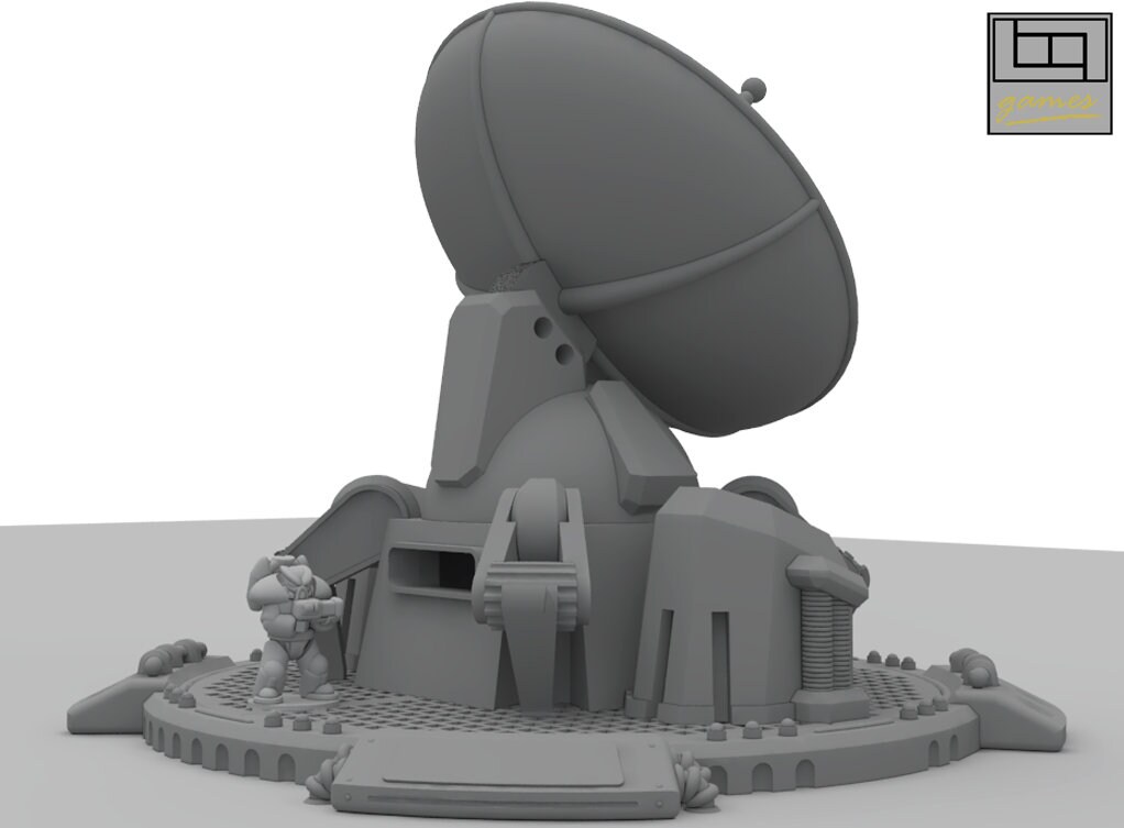 3D Printable Radio Communications Tower Station Scifi - Etsy