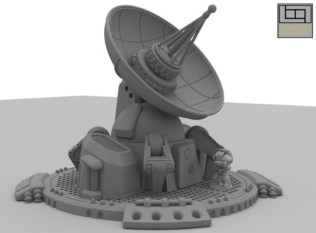 3D Printable Radio Communications Tower Station Scifi - Etsy