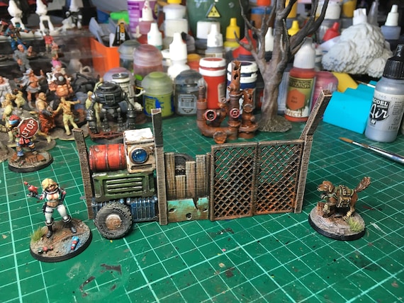3D Printable Junkyard Walls / Defense Scrap Walls | Etsy