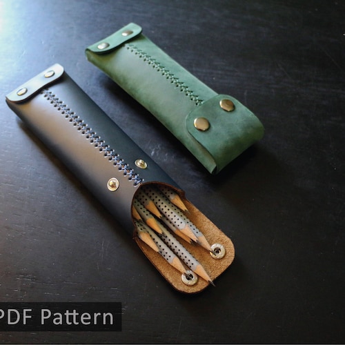 Leather Pencil Case PDF Pattern / Diy / Template / Leather - Etsy