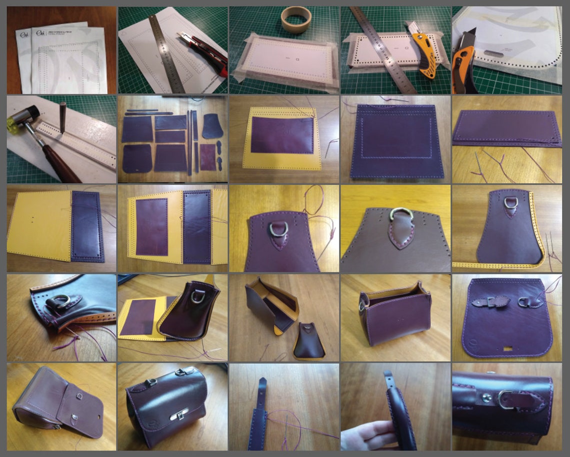 Leather Top-handle Bag PDF Pattern Crossbody Bag Bag - Etsy Australia