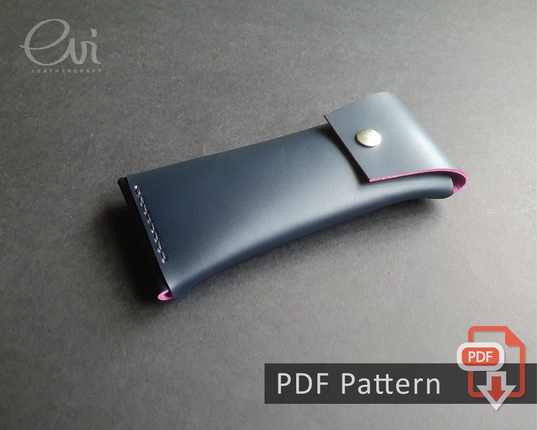 Leather Pen Case Pattern - Pencil Case Pattern - Easy Print Pattern ...