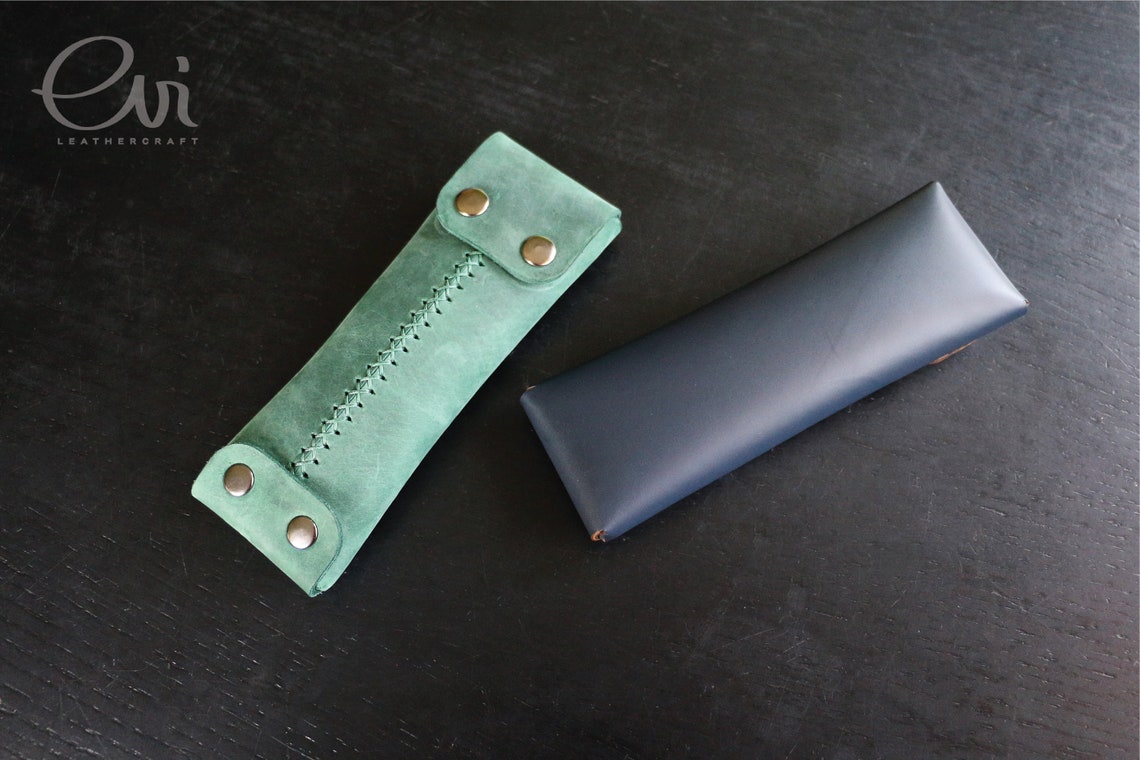 Leather Pencil Case Pattern Leather Pen Case Easy Print - Etsy