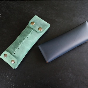 Leather Pencil Case Pattern Leather Pen Case Easy Print - Etsy Singapore