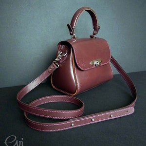 Leather Top-handle Bag PDF Pattern - Crossbody Bag - Bag Template ...