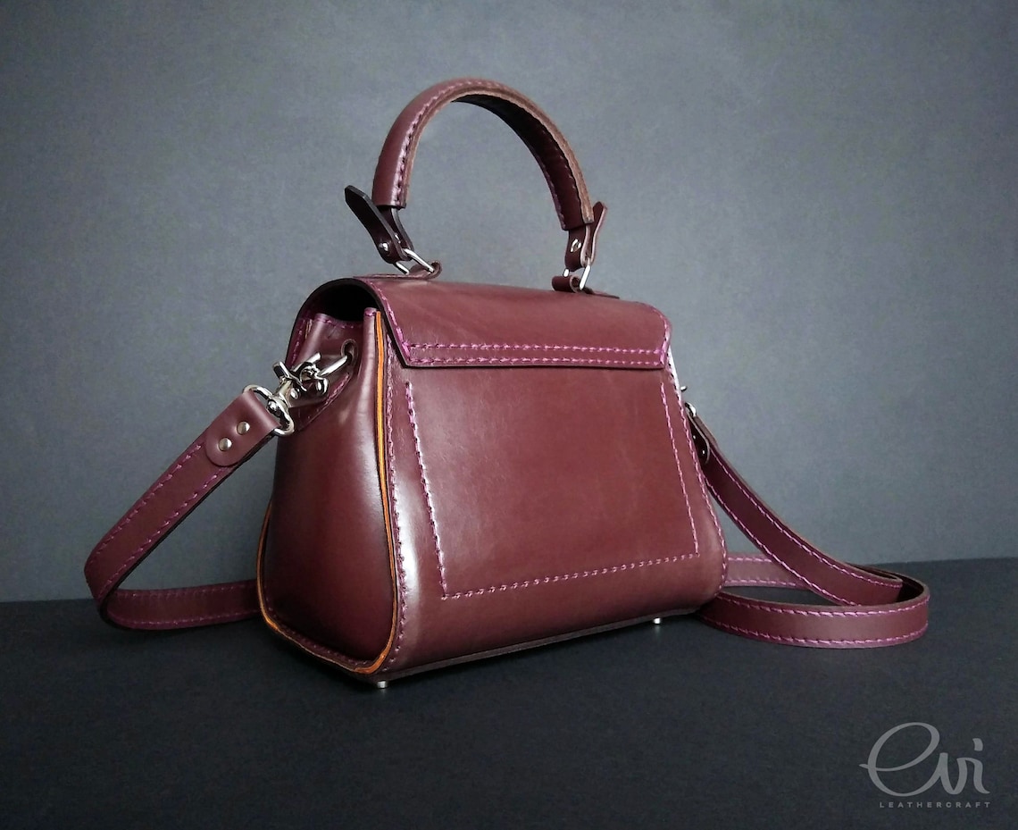 Leather Top-handle Bag PDF Pattern Crossbody Bag Bag - Etsy Australia