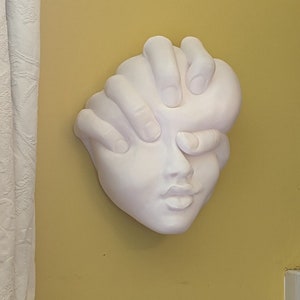 Abstract Sculpture, Home Decor, 3D Wall Art, Modern Wall Art, Head ...