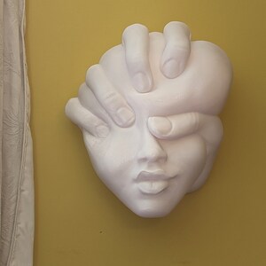 Abstract Sculpture, Home Decor, 3D Wall Art, Modern Wall Art, Head ...