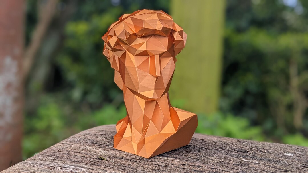 Bust of David Statue, Geometric David Garden Sculpture, Abstract ...