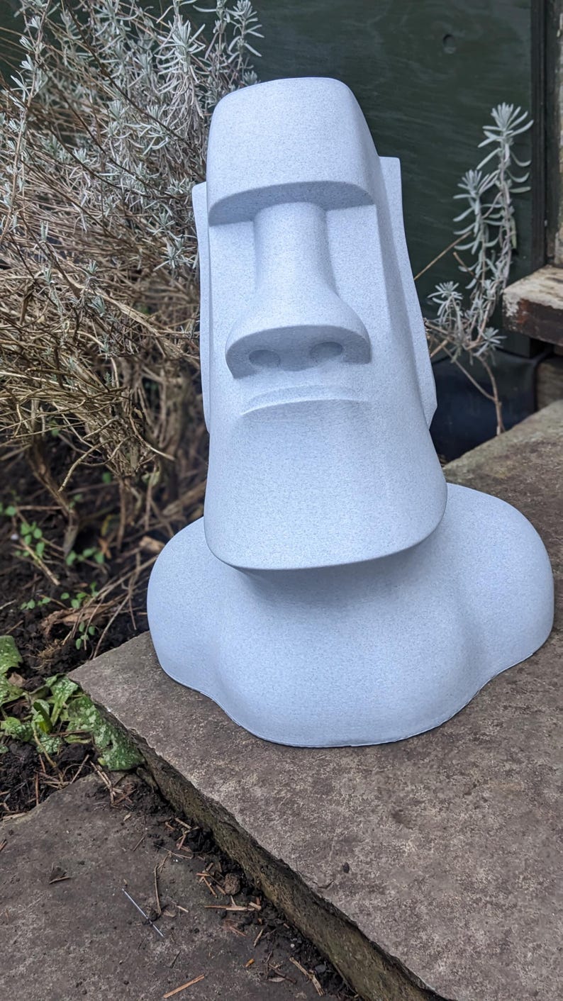Moai Statue, Tiki Garden Sculpture, Easter Island Decor - Etsy UK