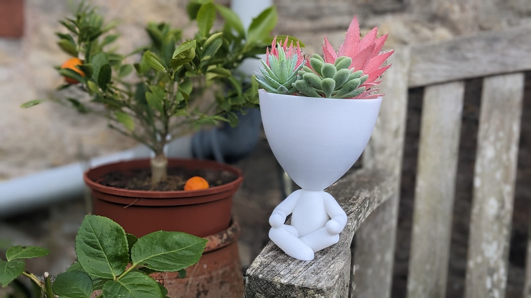 Meditating Yoga Succulent Planter – Zen Home Decor - Etsy