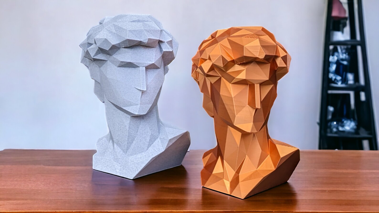 Geometric Statue of David Bust, Abstract Home Decor, Statue of David - Etsy