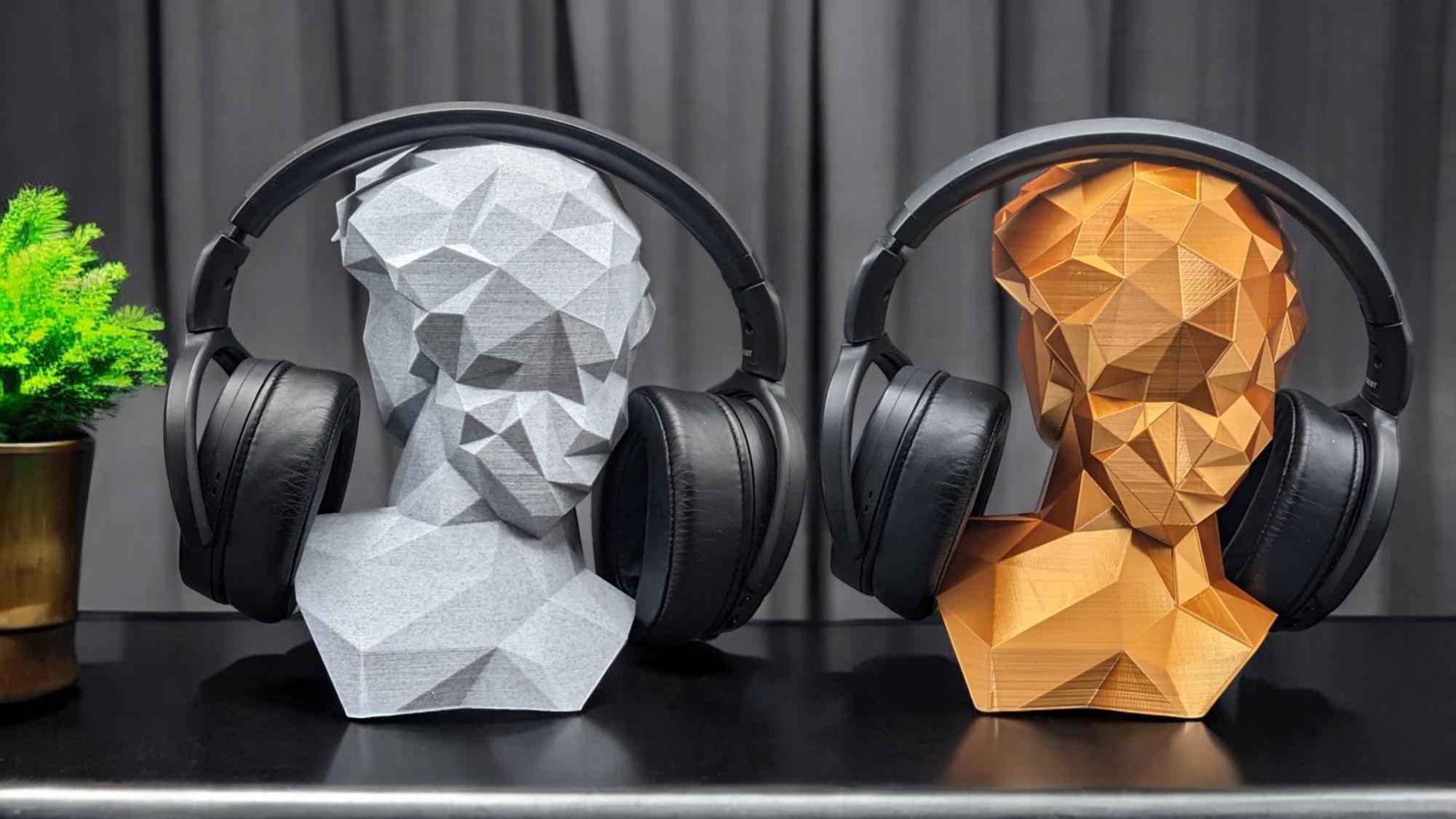 David Statue Headphone Holder, David Headphone Stand, Bust of David ...