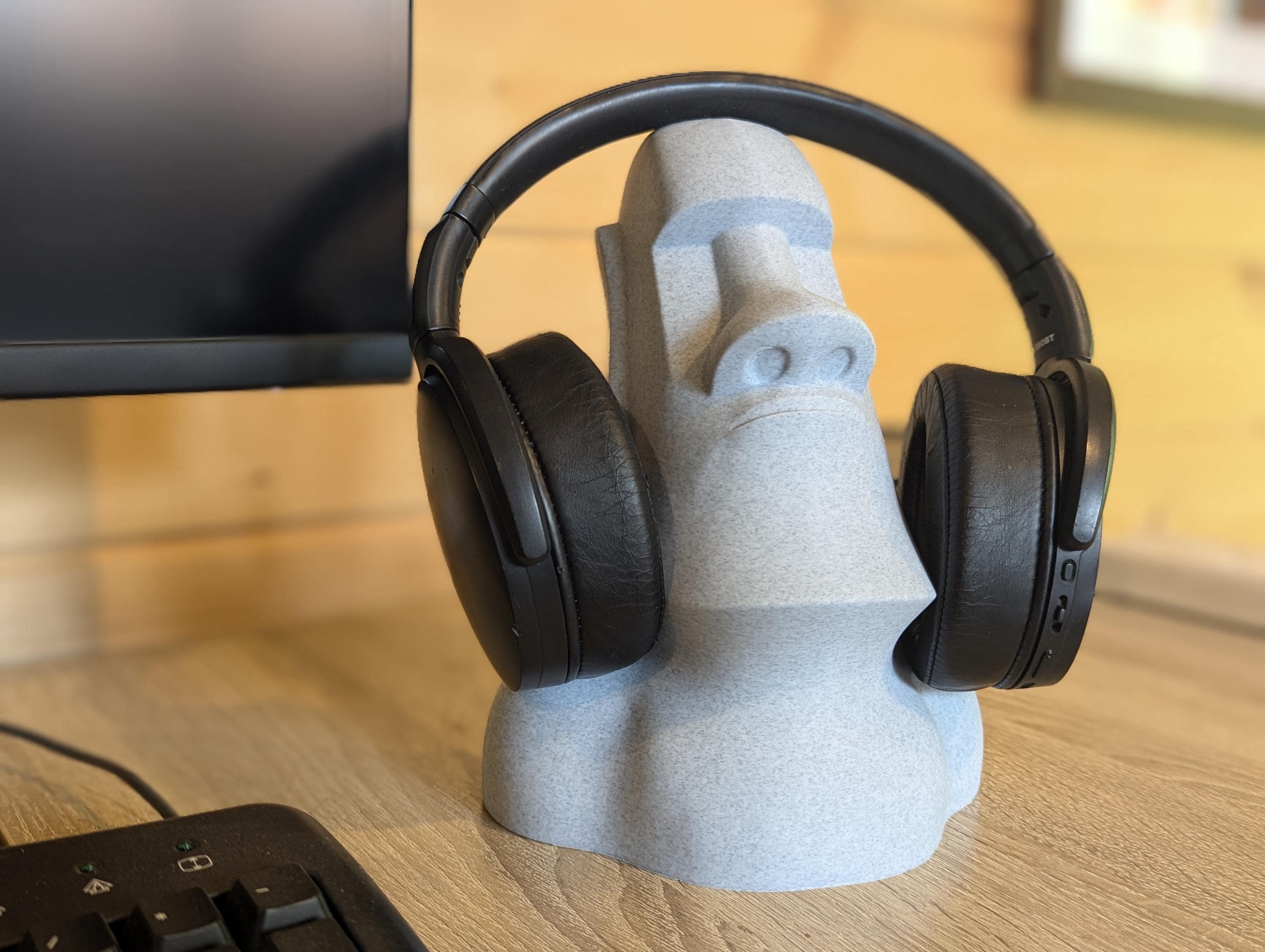 Moai Headphone Stand, Moai Easter Island Headphone Holder, Tiki Statue ...