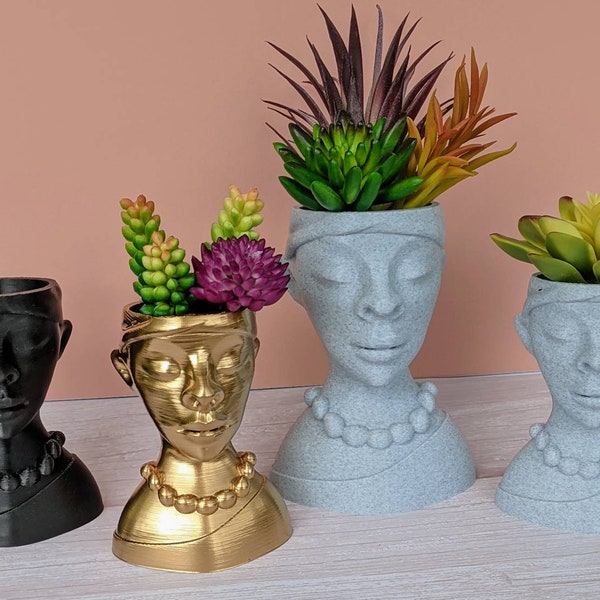 African Head Planter - Etsy