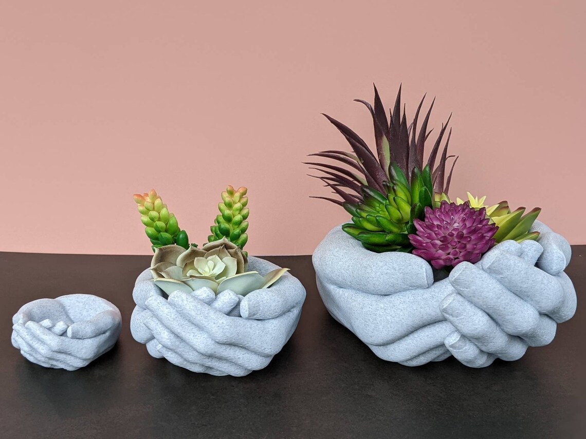 Hands Planter Cute Plant Pot Keys Holder Home Decor - Etsy