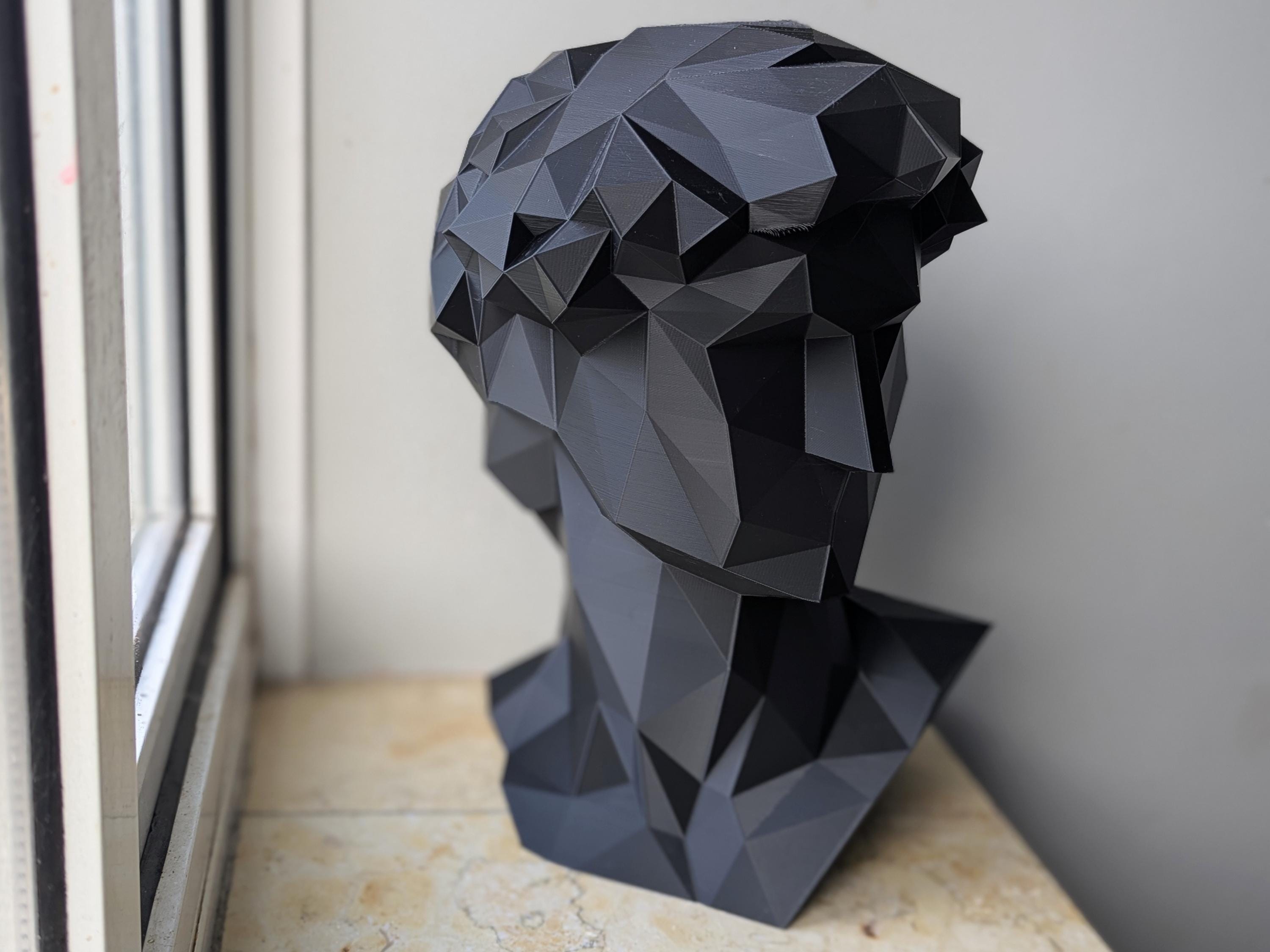 Geometric Statue of David Bust, Abstract Home Decor, Statue of David - Etsy