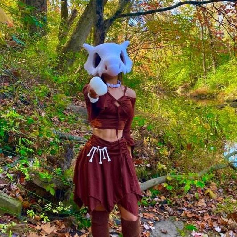 Cosplay Helmet - Pokémon Cubone Skull Mask - Cubone Helmet - Cosplay ...