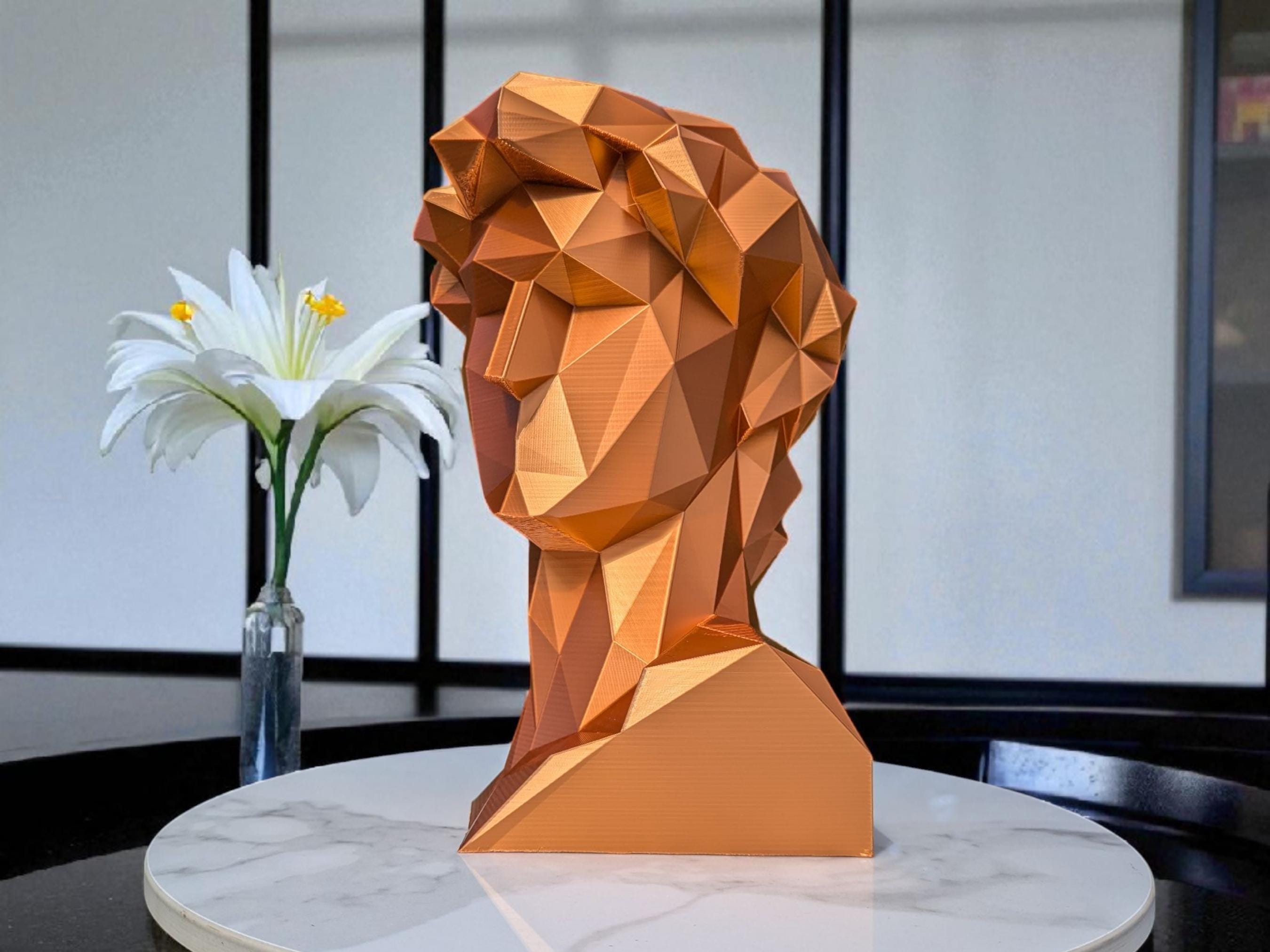 Geometric Statue of David Bust, Abstract Home Decor, Statue of David - Etsy
