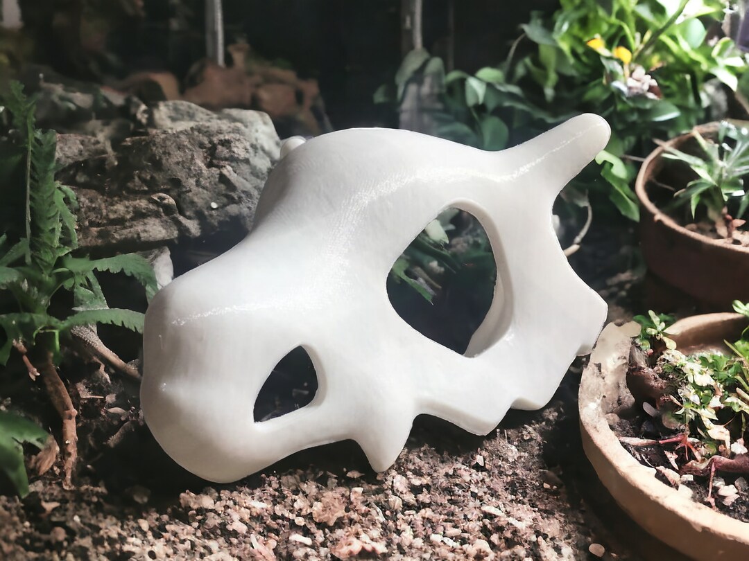 Pokémon Cubone Skull 3D Printed Wearable Cosplay Mask - Etsy