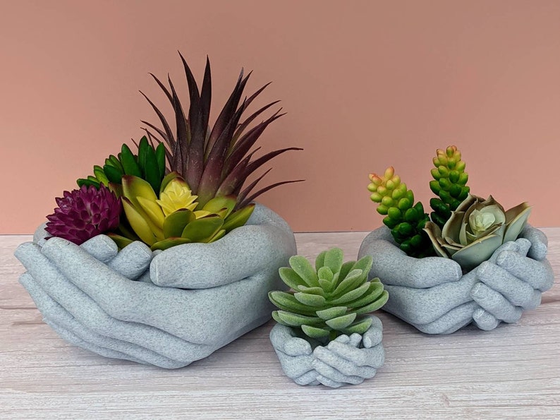 Hands Planter Cute Plant Pot Keys Holder Home Decor | Etsy