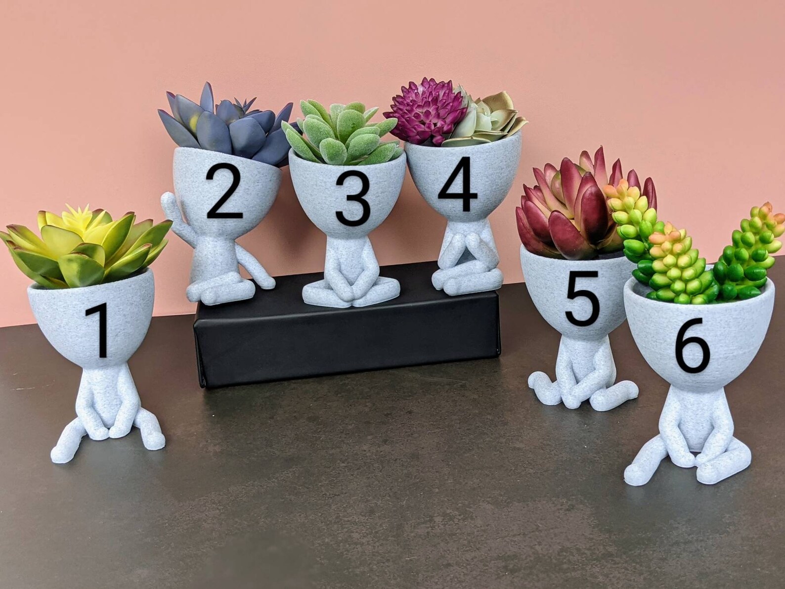 People Planter Sitting Figure Succulent Planter Cute Plant Pot Little ...