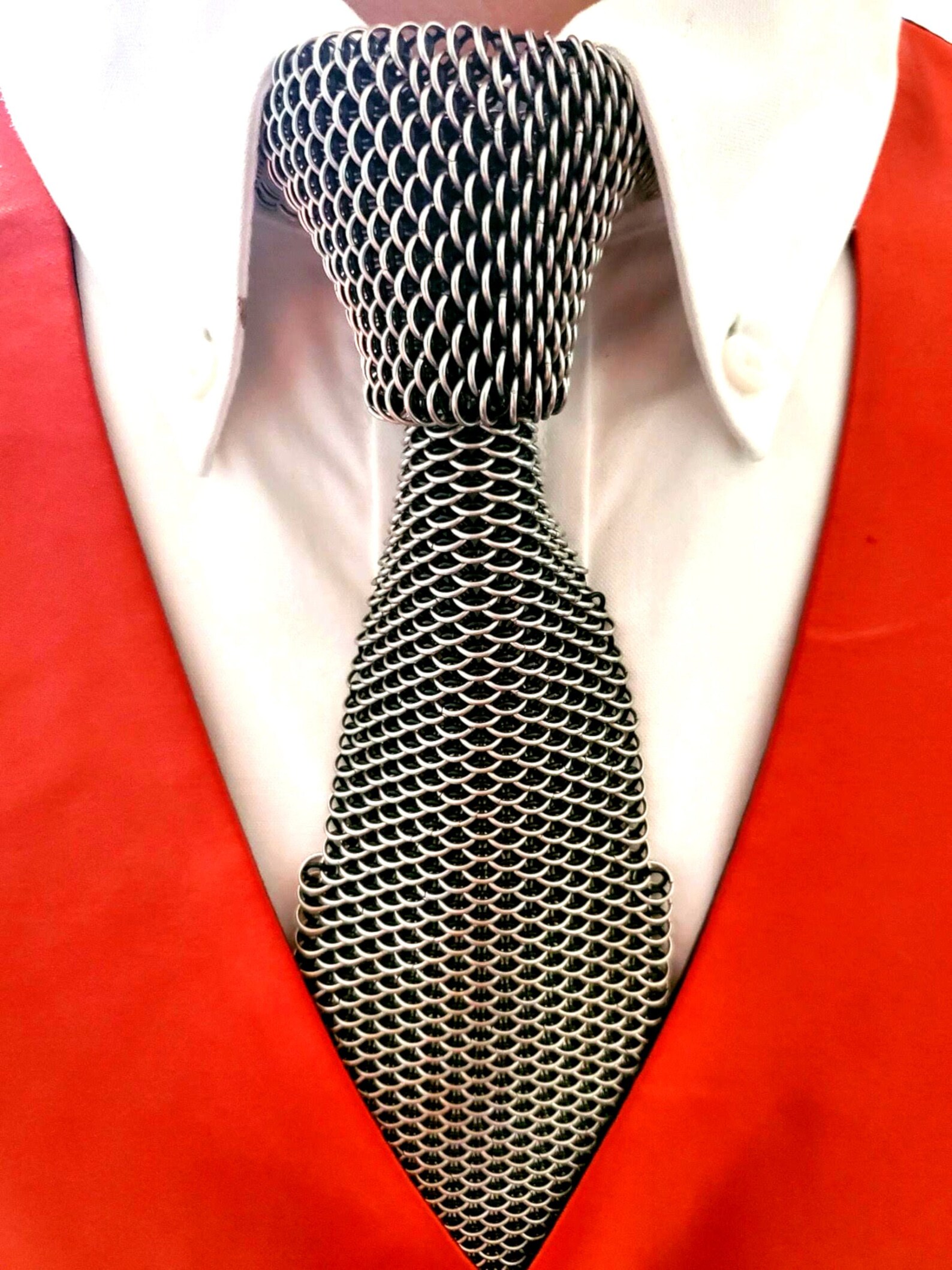 Dragon Scale Tie. Dragon Scale Chainmail Tie - Etsy