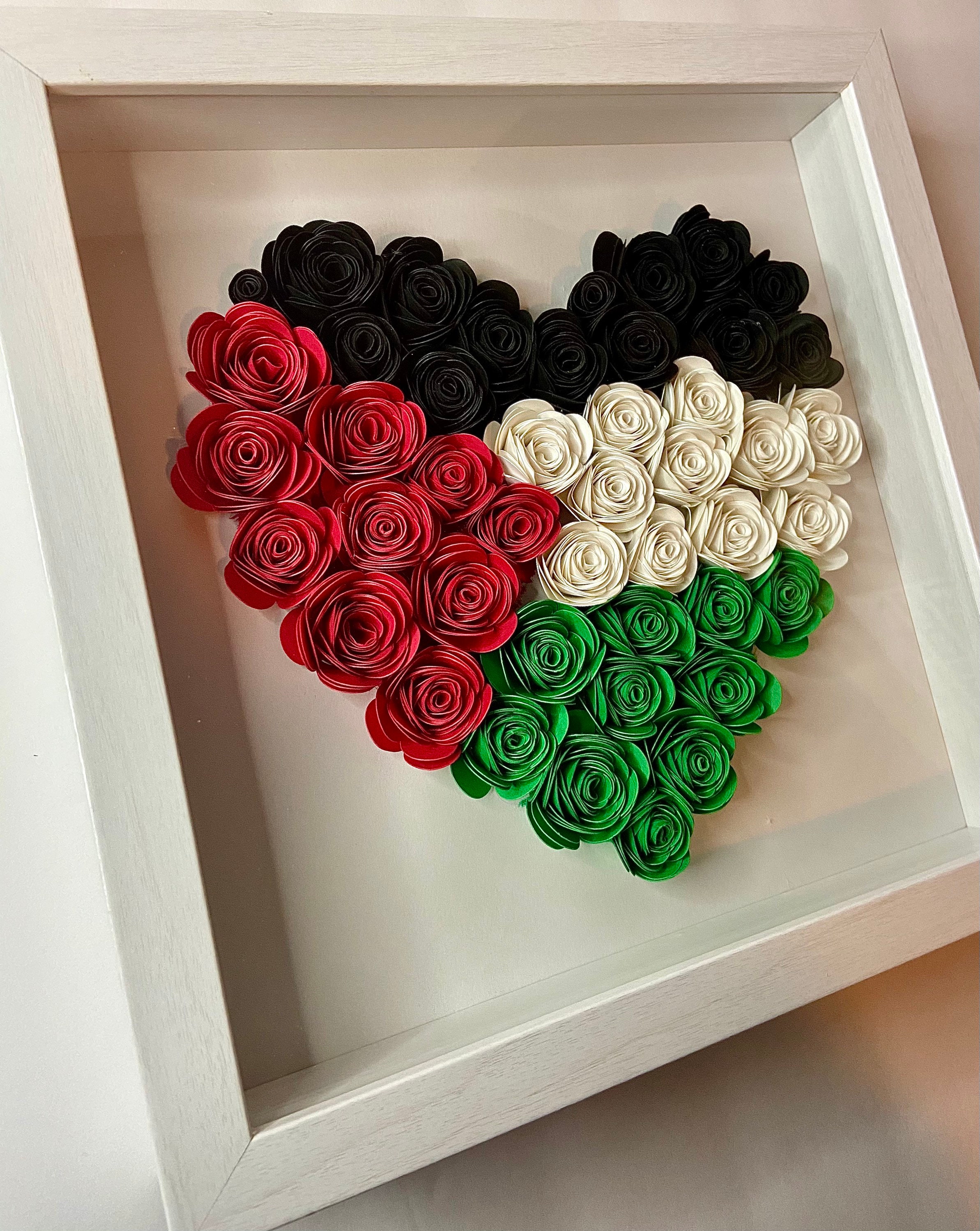 Palestinian Flag Floral Hearts. - Etsy