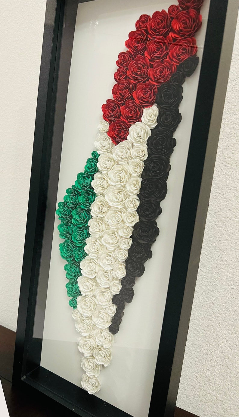 Palestinian Floral Shadowbox # Palestinian Floral Flag #palestinian ...