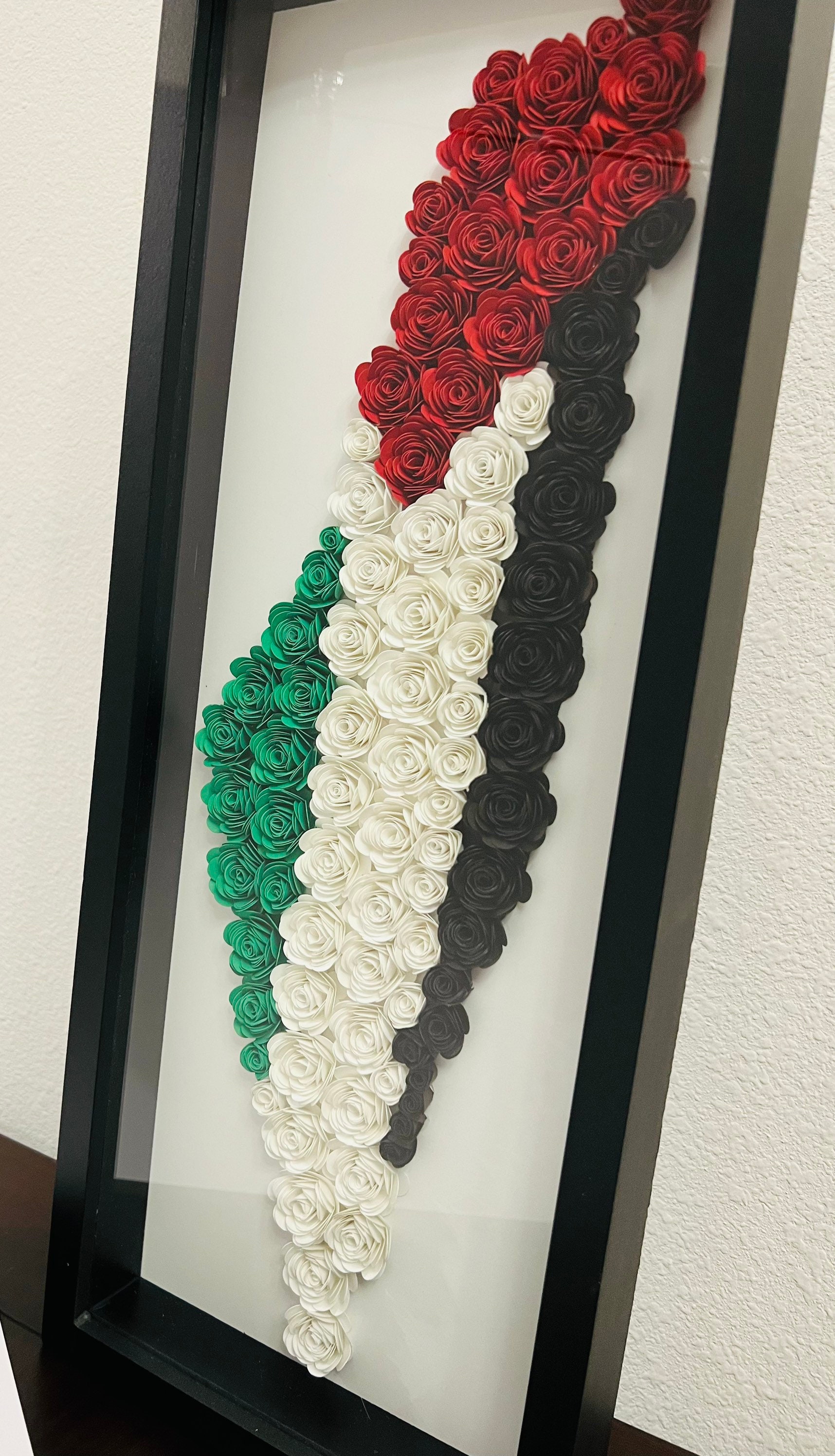 Palestinian Floral Shadowbox Palestinian Floral Flag palestinian Flag ...