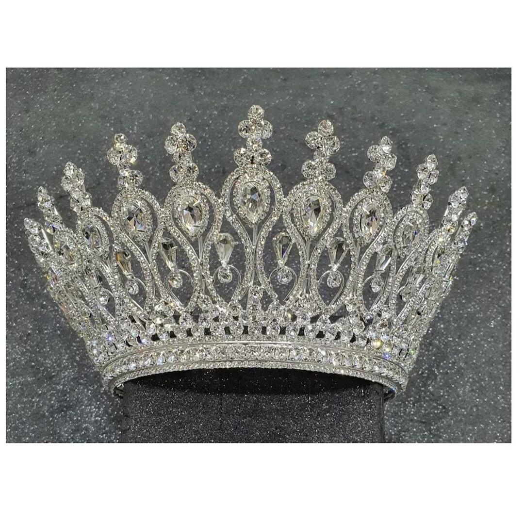 Bride Queen Crown, Bridal Headpieces Tiara, High Tall Tiaras for Bride ...