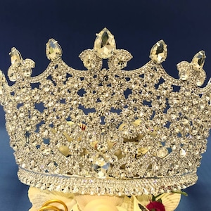 Royal Crown 18 Cm, 7'' Inches Hair Accessories Tiaras, Crown for Bride ...