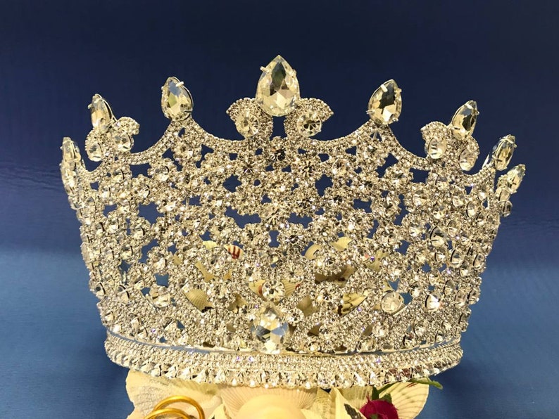 Royal Crown 18 Cm, 7'' Inches Hair Accessories Tiaras, Crown for Bride ...