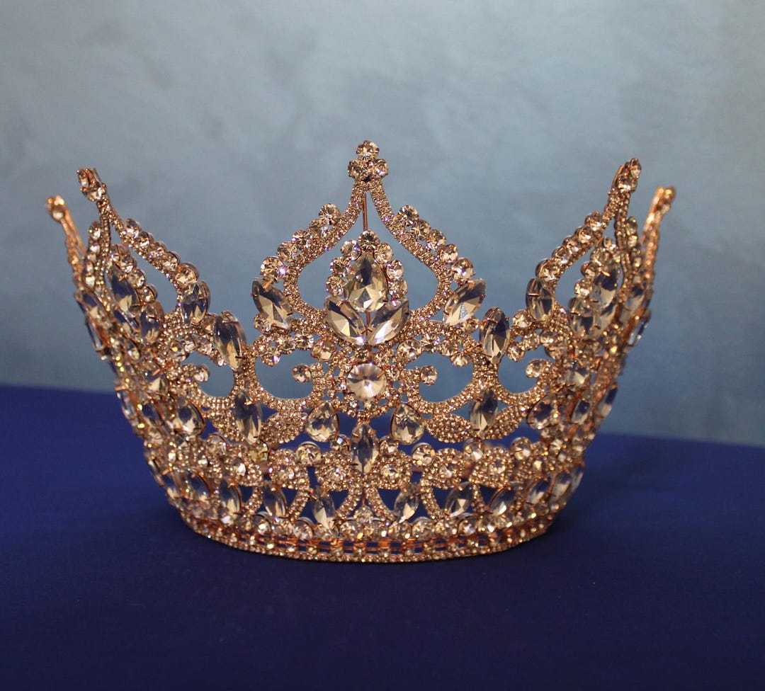 Rose Gold Tiara, Rose Gold Crown, Bridal Headpieces, Queen Tiaras ...