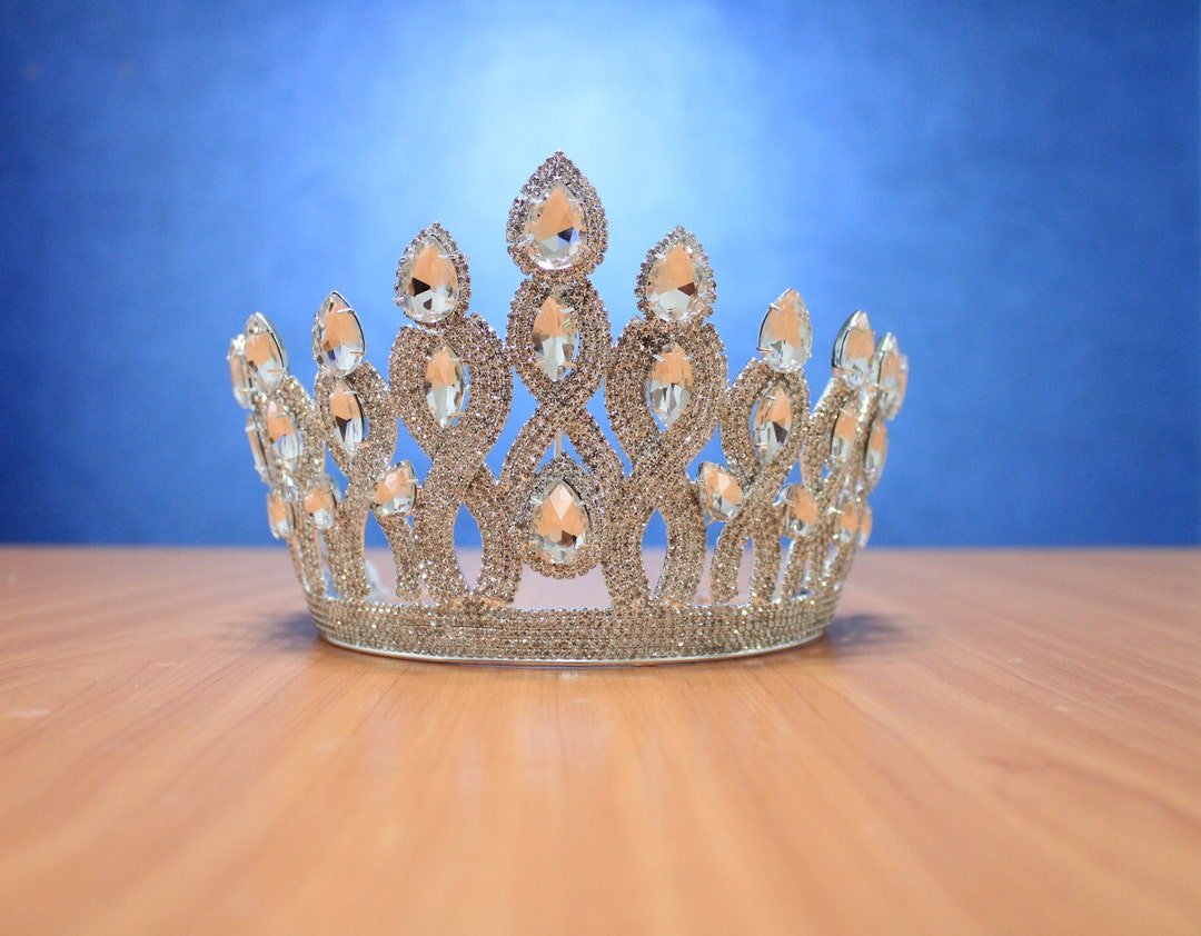 Bridal Queen Tiara Crown, Silver Crown, Crystals Queen Tiara for Bride ...