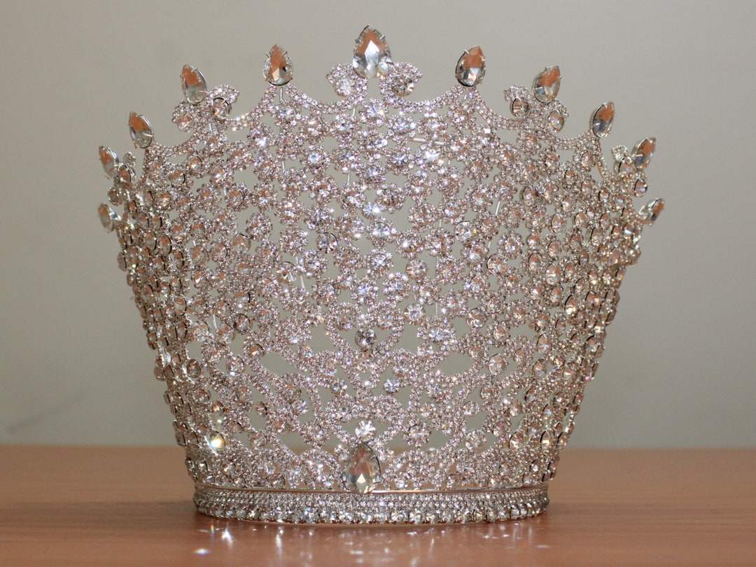 Royal Crown 18 Cm, 7'' Inches Hair Accessories Tiaras, Crown for Bride ...