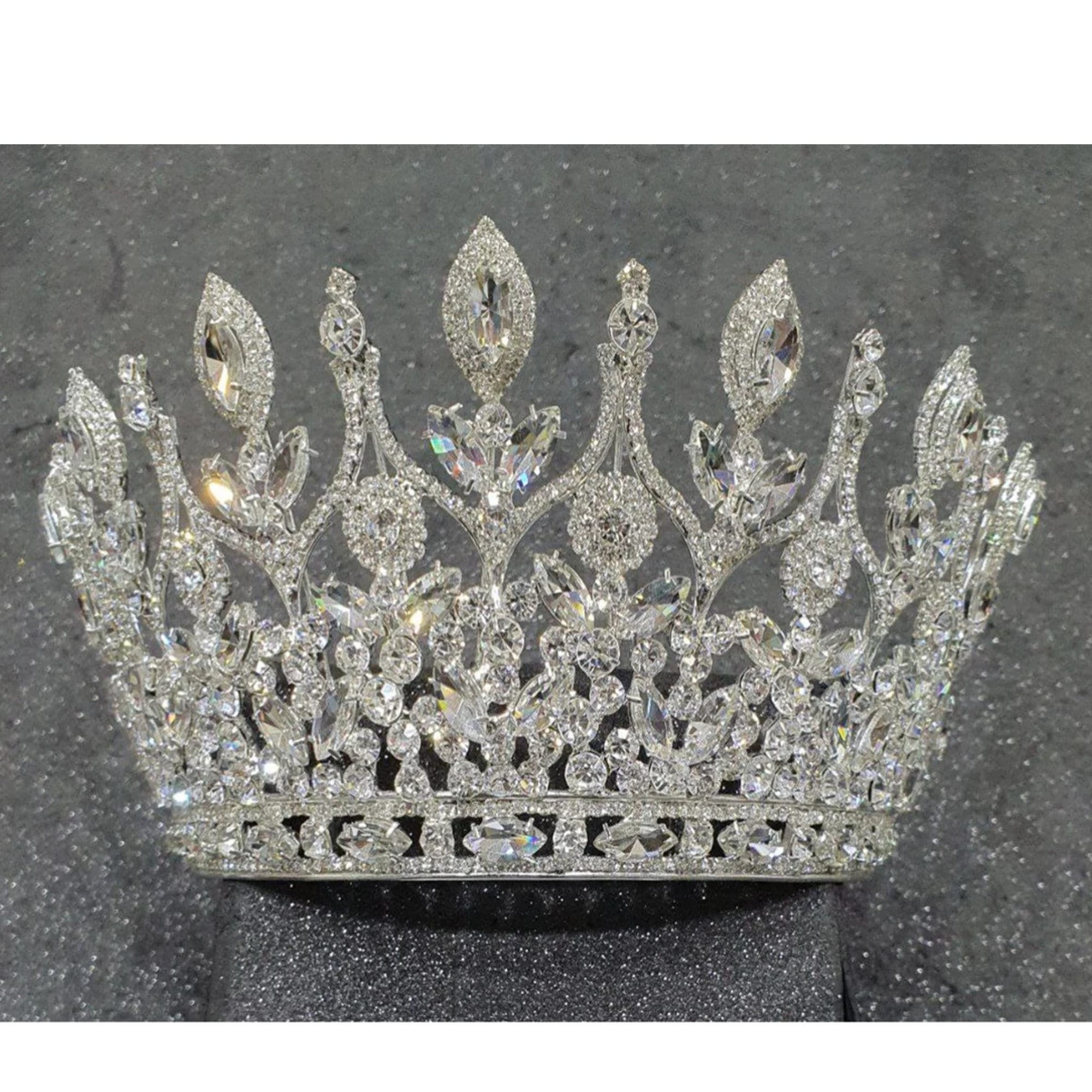Crystal Bridal Tiara: Silver Wedding Tiara, Queen Crown Headpiece - Etsy