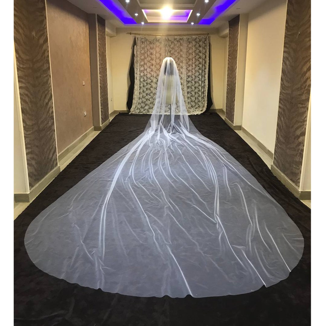 Wedding Veil Plain Edge, Simple Bridal Veil, Veil No Edge, Veil Plain ...