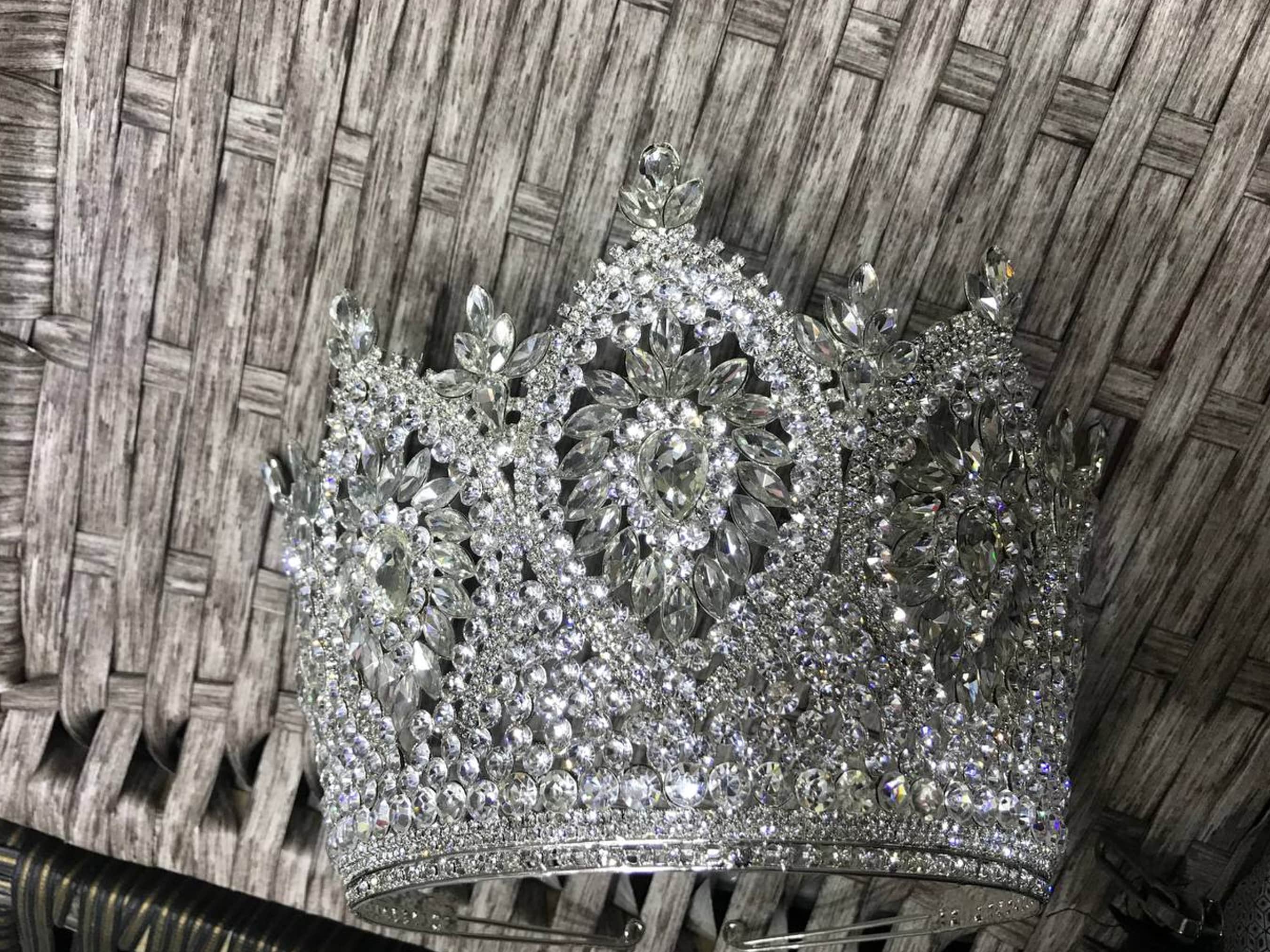 High Tall Wedding Crown Queen for Bride Gold High Tall Crowns - Etsy