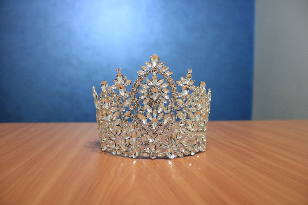 Bridal Tiara Queen Crown, Silver Tiaras for Bride, Women Crown, Silver ...