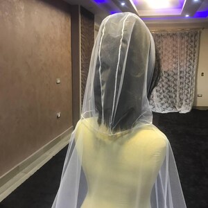 Hood Cape Veil, Bridal Clock, Hood Cape Veil for Bride, Hooded Lace ...
