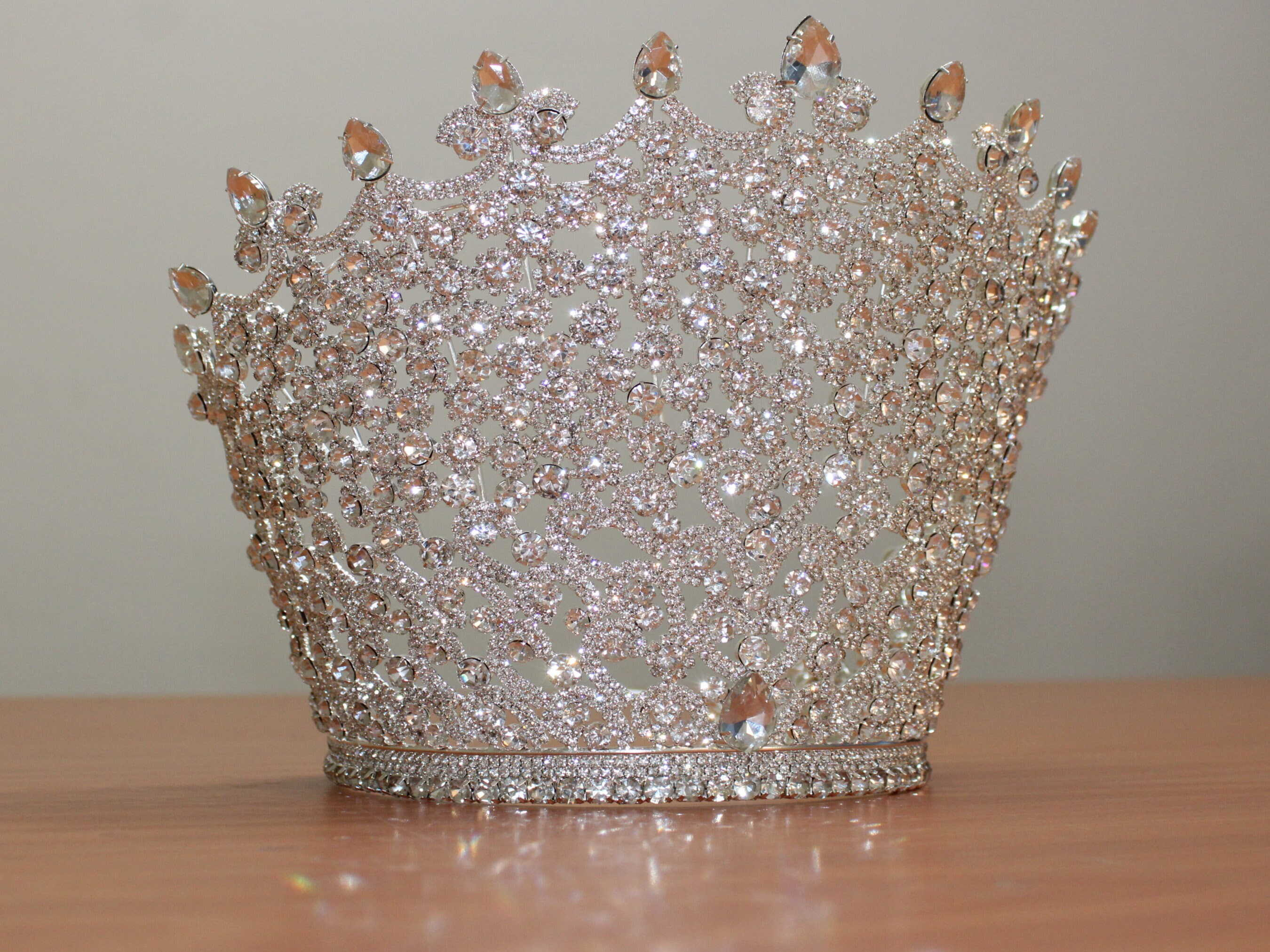 Royal Crown 18 Cm, 7'' Inches Hair Accessories Tiaras, Crown for Bride ...