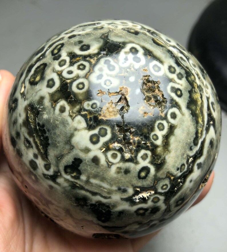646g Rare Natural Ocean Jasper Quartz Geode CRYSTAL Sphere - Etsy