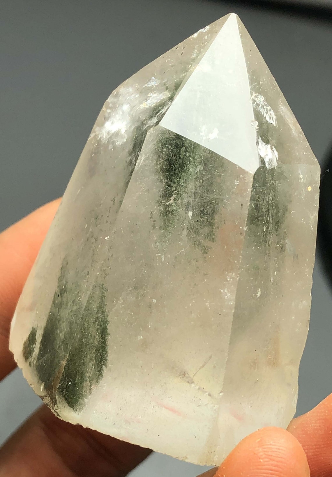 87g Rare NATURAL Green Ghost Quartz Crystal Cluster Specimen - Etsy France
