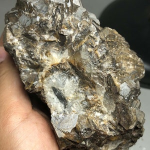 709g New Find Raw Natural Rare Black Calcite From Inner - Etsy