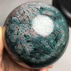 630g Natural Large Ocean Jasper Crystal Ball/palm Stones - Etsy