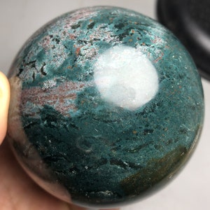 630g Natural Large Ocean Jasper Crystal Ball/palm Stones - Etsy